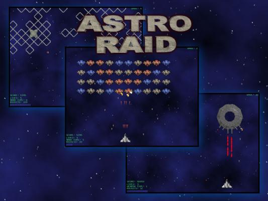Astro Raid Classic Space Invaders arcade game