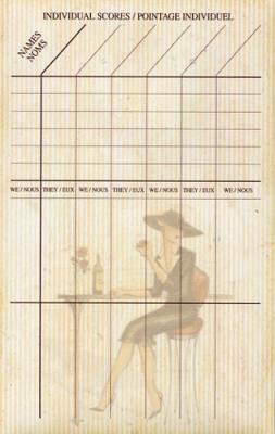 Bridge Scorepad Artwork Nice Bridge Score Pad. Femme Elegante, Bohemian ...