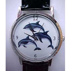 Dolphin Watches Gold or Silver Watches with Bottlenose Dolphins